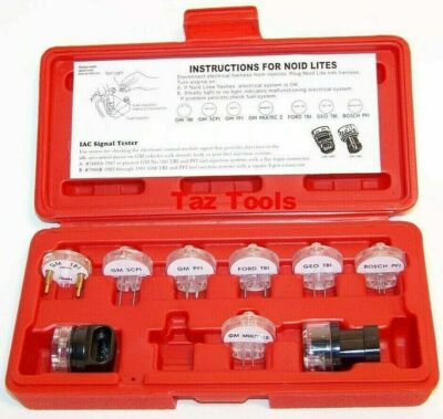 9 pc Electronic Fuel Injection & Signal Noid Lite Tester Light Test Set ...