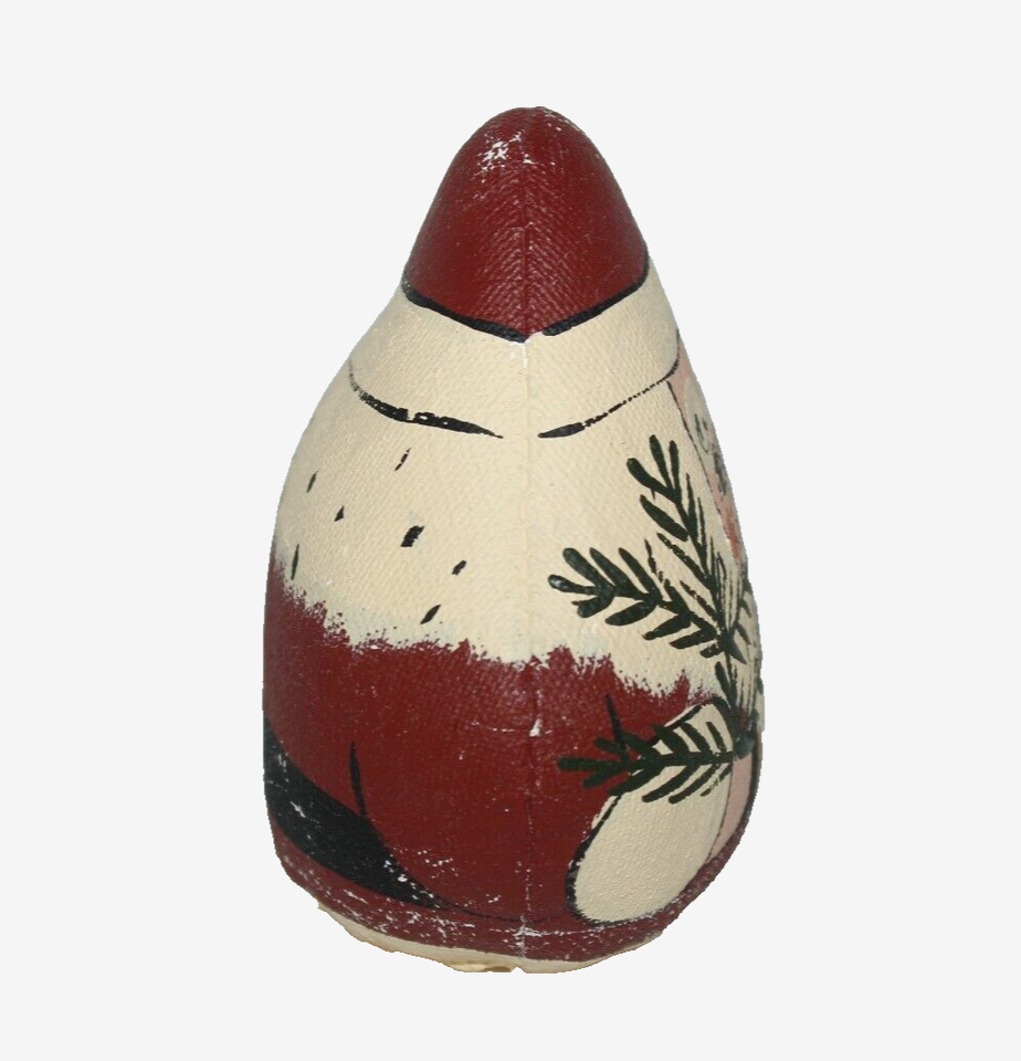 Susie Nordley Oil Cloth Painted Santa Folk Art Christmas Roly Poly ...