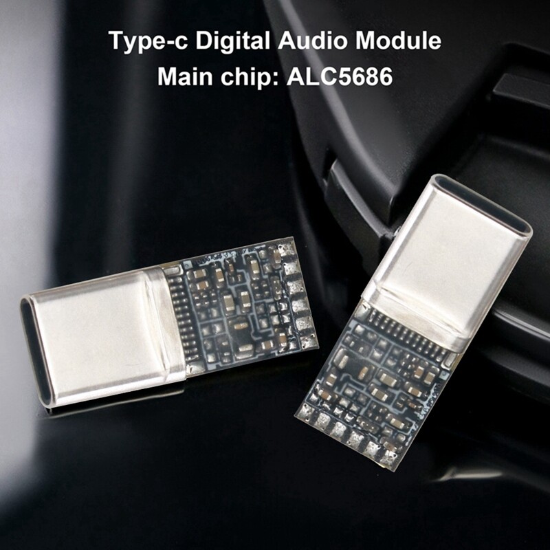 Type-C Digital Audio Module ALC5686 Wire Control Earphone PCBA Solution ...