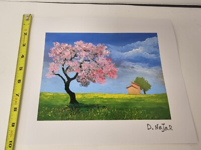 David Najar 2021 Rural Home Lithograph with Spot Varnish 10x 12.5 Park ...