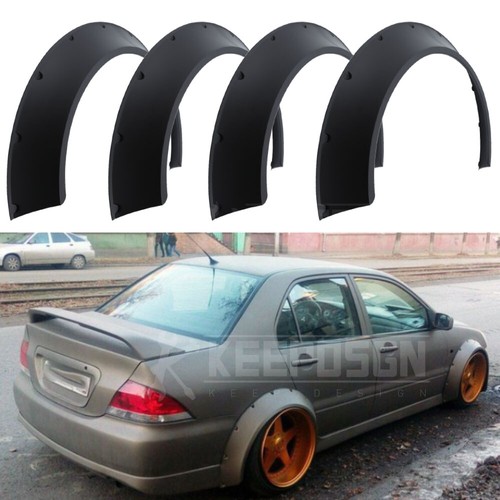 For Mitsubishi Lancer Fender Flare Mudguard Extra Wide Body Wheel Arch ...