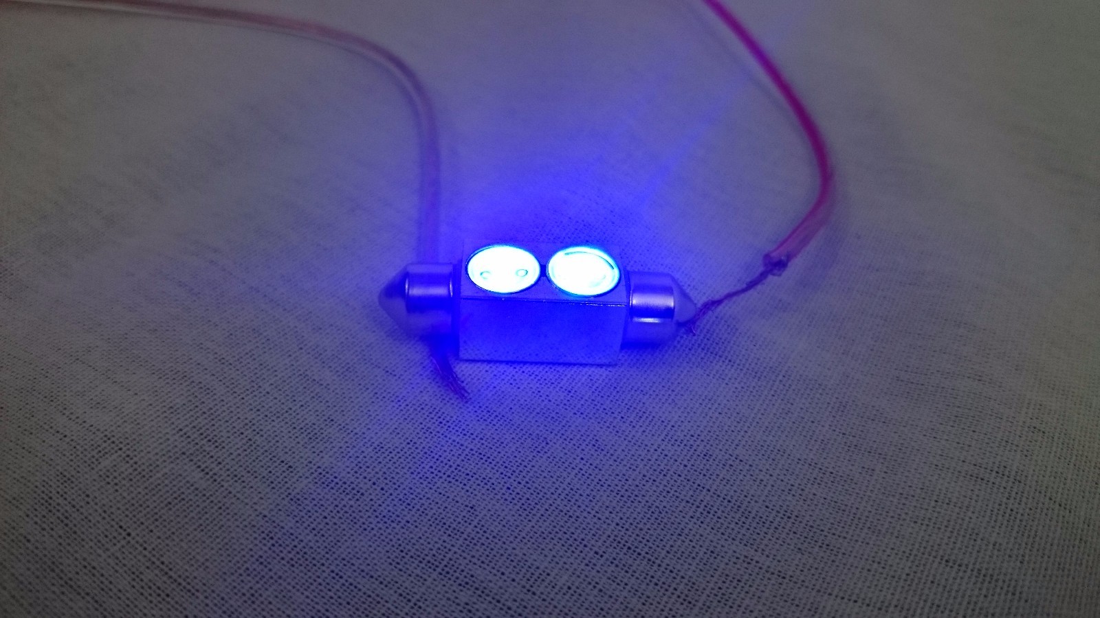 2 x Blue 36mm Super Bright LED Bulbs 3423 3425 46413 6418 (Blue) | eBay