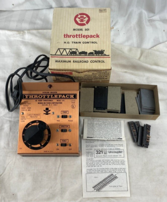MRC Throttlepack HO Model Train Control 501 w/ Box + Kadee Uncouplers ...