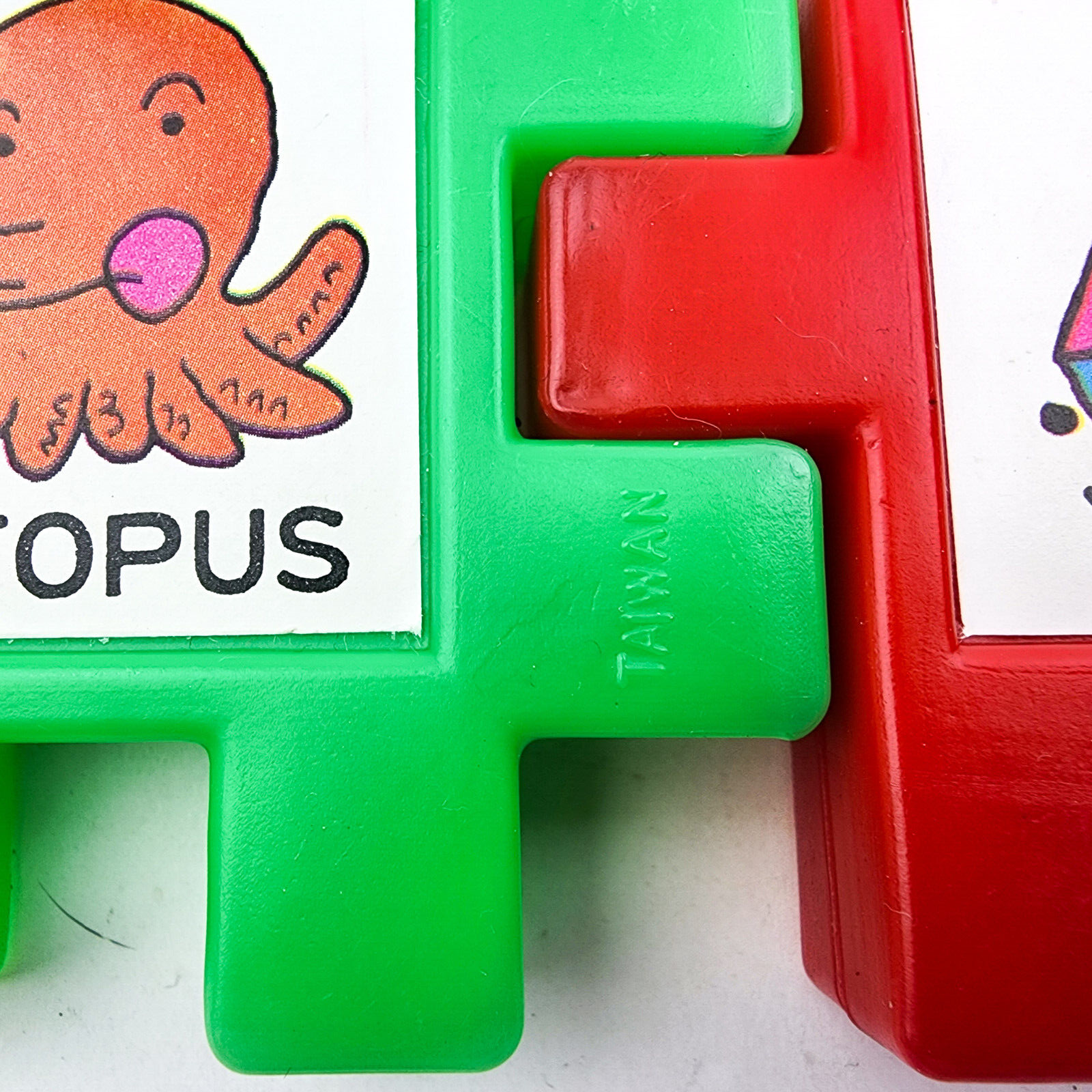 Vintage Hollow Plastic Interlocking Blocks Alphabet Missing N Made in ...