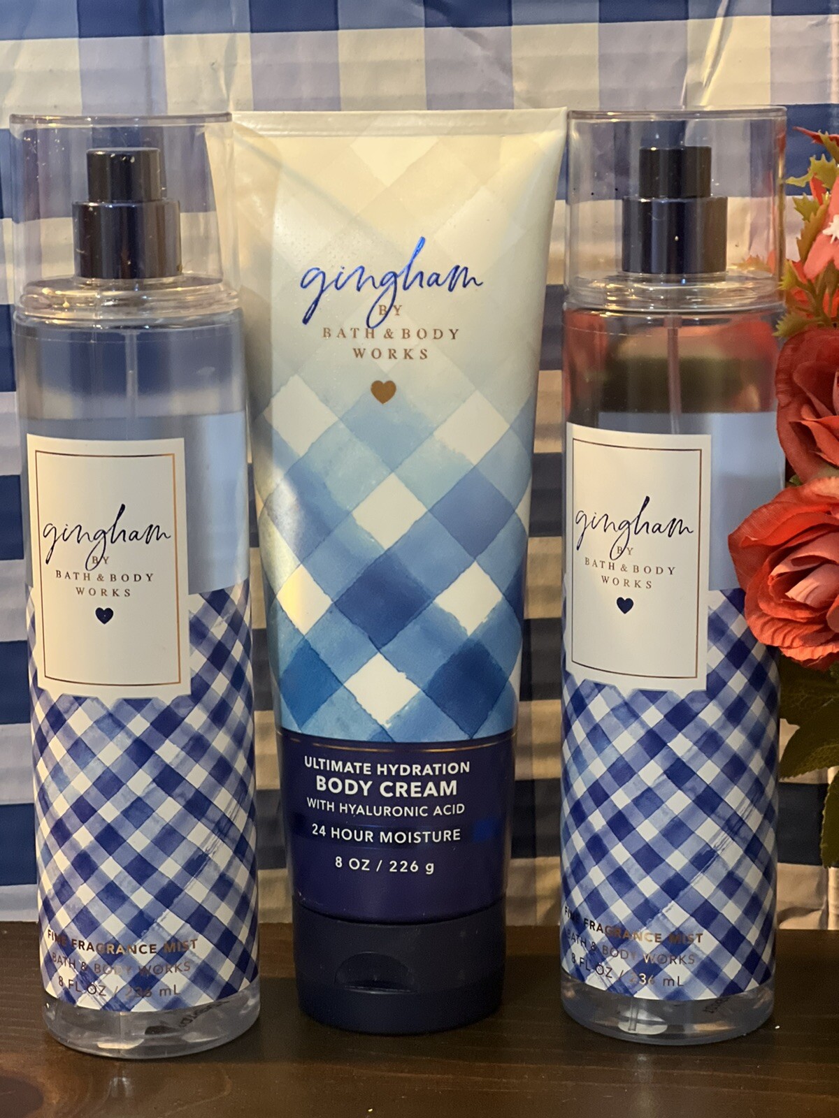 3-Pack Bath & Body Works GINGHAM Fine Fragrance Mist Spray 8 fl.oz New ...