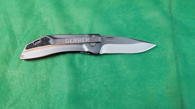 Gerber 8970713A Traverse Folding Pocket Knife Grey/Black Handle Plain ...