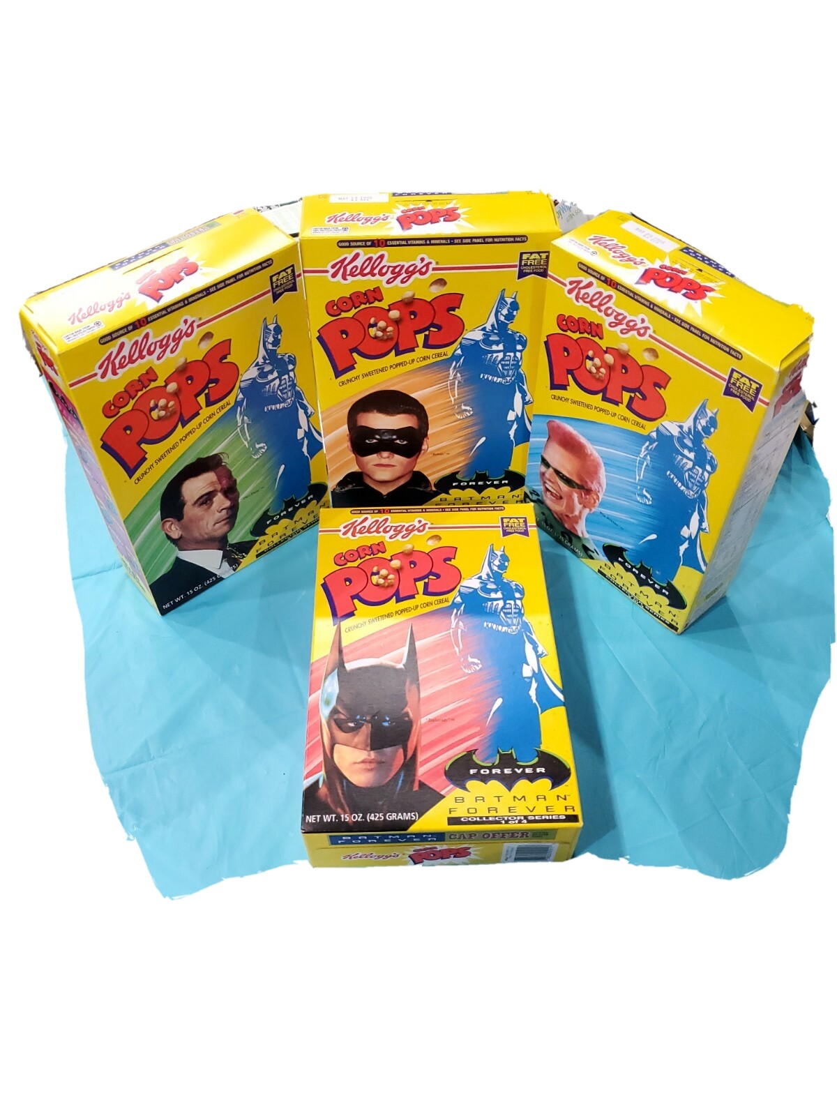 Kellogg's Batman Forever Corn Pops 1995 COMPLETE Set of Four RARE ...