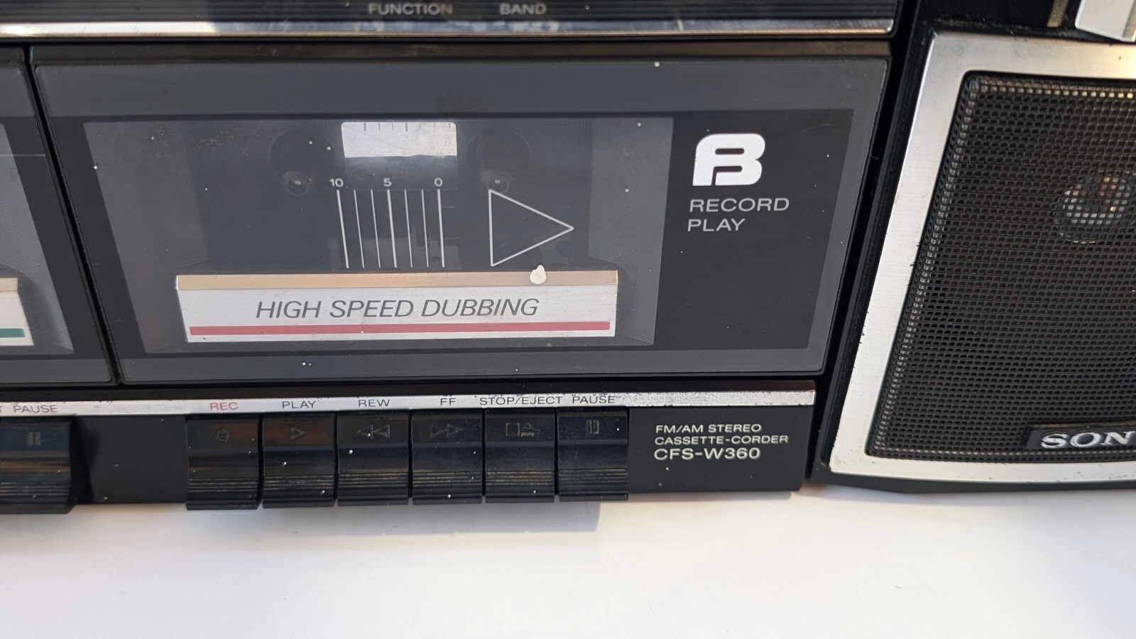 Vintage 1980s Sony Boombox Cfs-w360 Stereo Cassette Receiver Radio ...