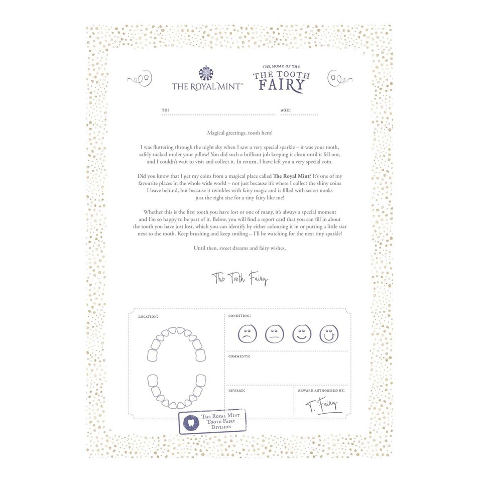 Letter from the Tooth Fairy with 2021-S Washington Quarter Tuskegee NGC ...
