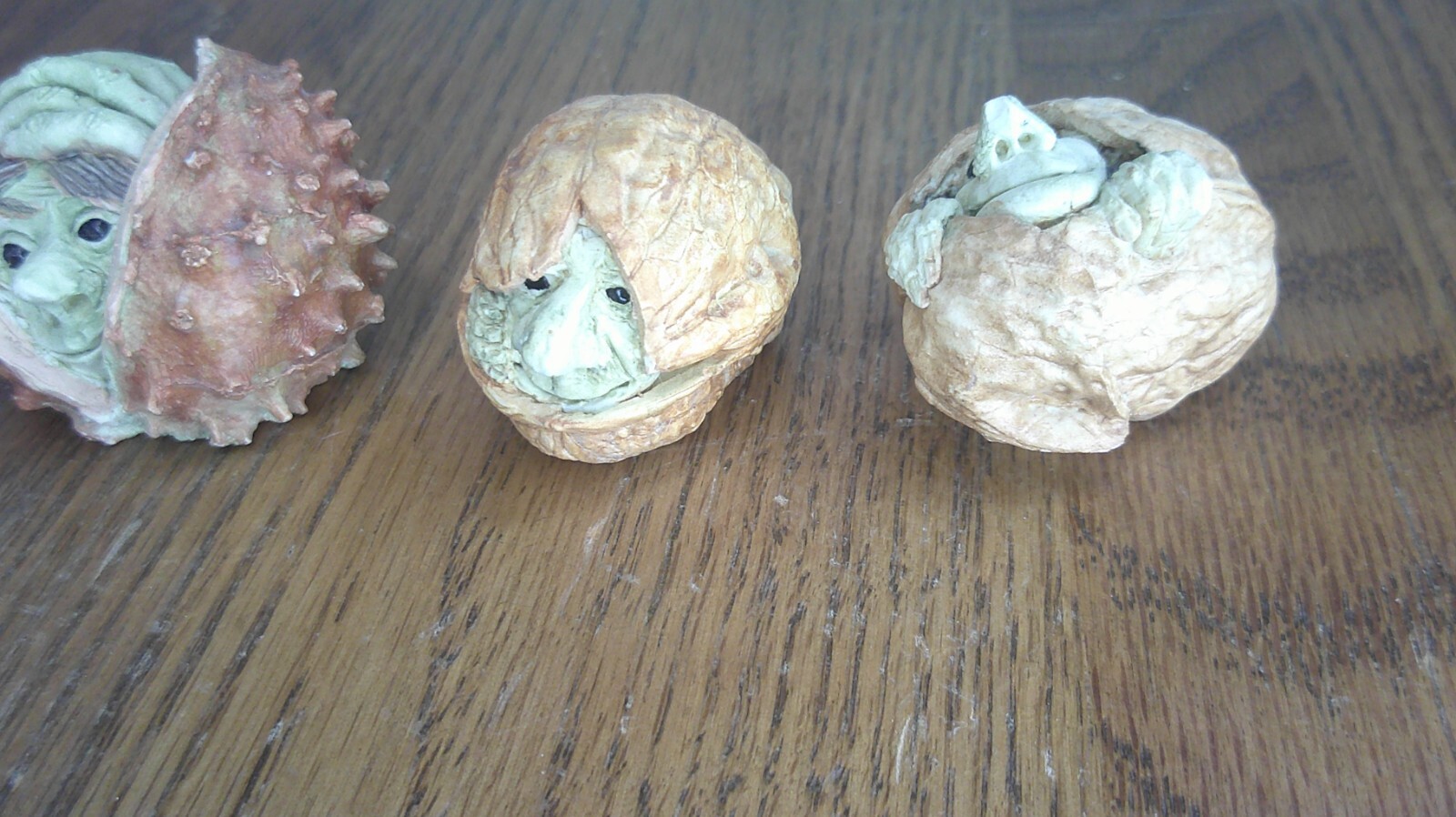 Rare 12 pcs. Clare craft disc world Nutcase men walnut figurines made ...