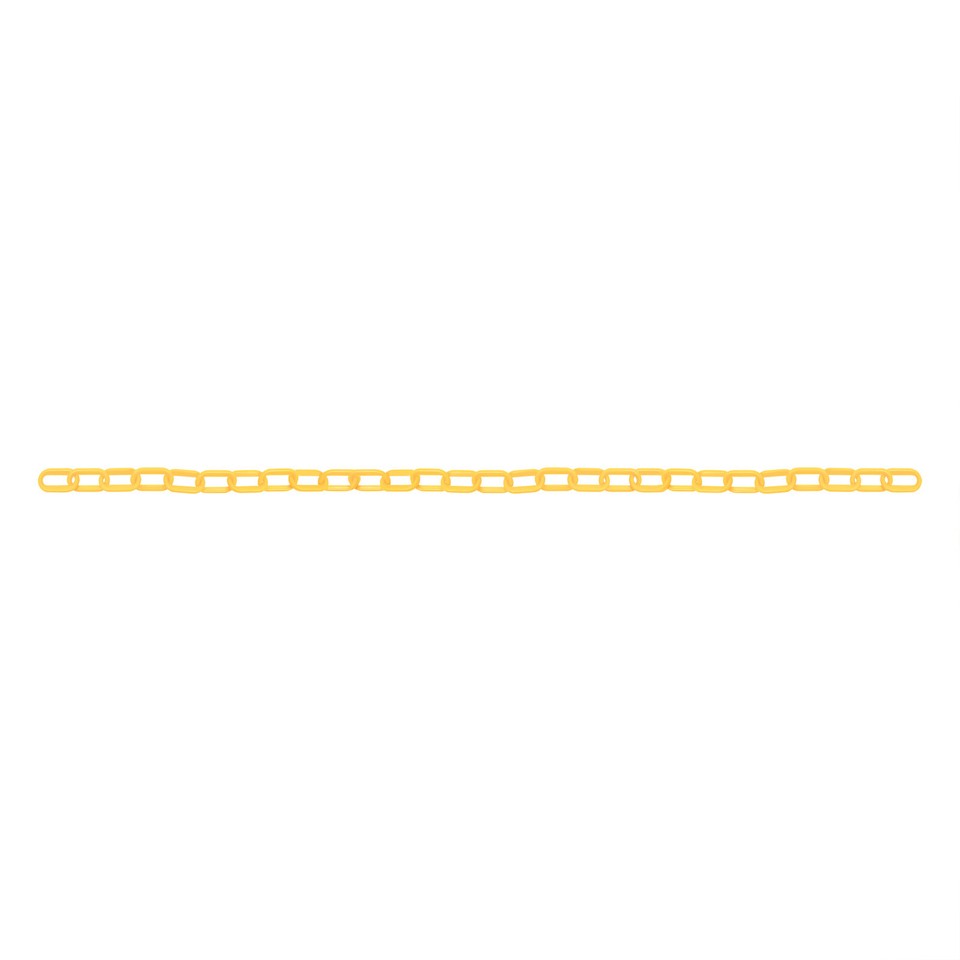200ft Plastic Barrier Chain Yellow Chain Safety Chain Barrier Fits ...