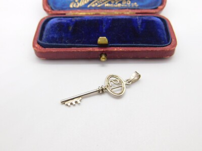 Sterling Silver 21st Birthday Key Charm Pendant Vintage c1970 | eBay UK