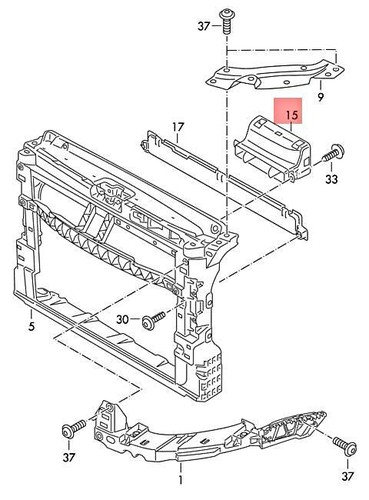Genuine Air Guide Channel VW SEAT AUDI SKODA Caddy 1T0805971 | eBay
