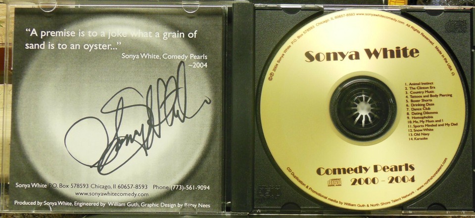 Autographed! Sonya White "Comedy Pearls 2000-2004" CD | eBay