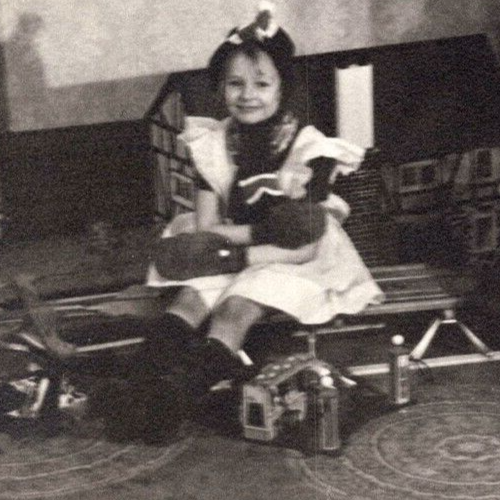 Vintage Photo Picture Photograph Christmas Home Cute Girl Dress Toys ...