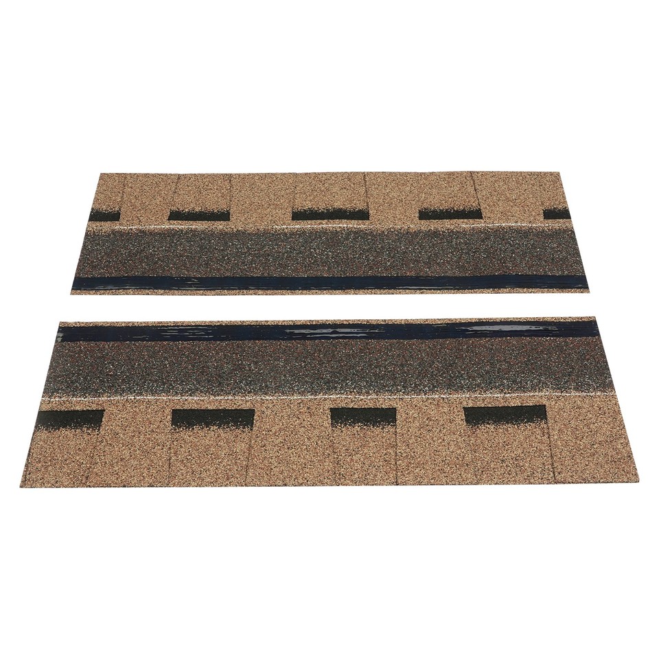16* Roofing Shingles Gold 100cm Asphalt Roofing Shingles for Modern ...