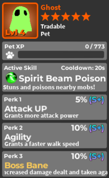 World Zero ⚔️ Anime RPG - Roblox (Green Ghost Perfect Perks) | eBay