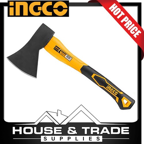 INGCO Axe 390mm 600g Fibreglass Handle Drop Forged Hammerhead HTM ...