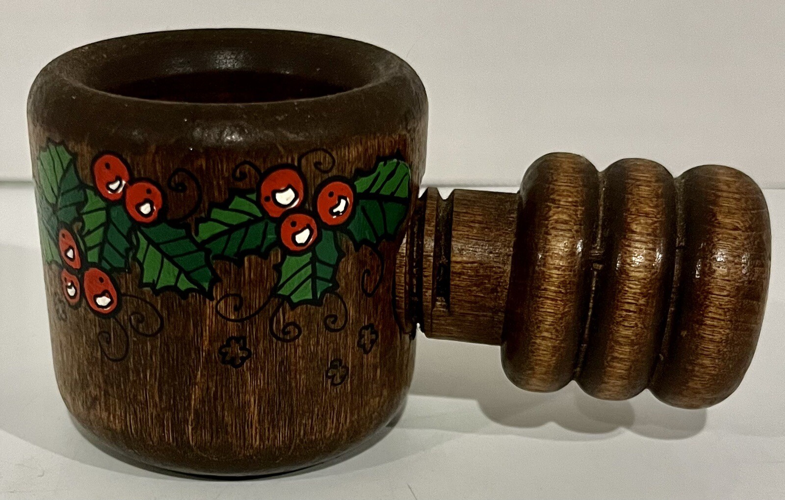 Vintage Wood Nut Cracker Nutcracker Wooden Screw Type Hand Painted ...