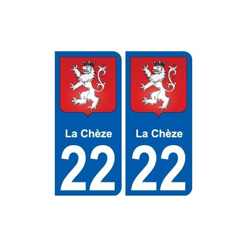22 La Chèze blason autocollant plaque stickers ville | eBay