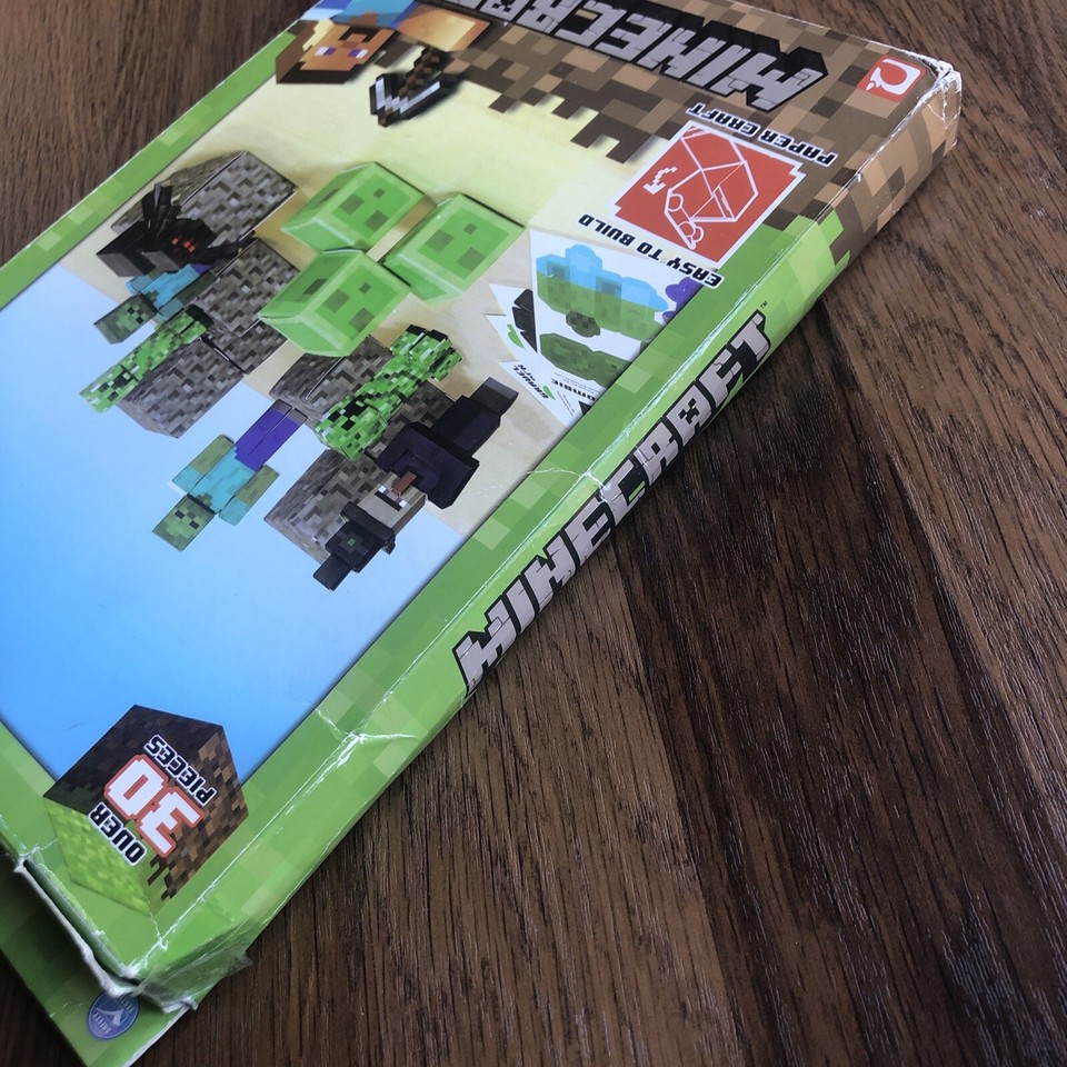 Minecraft Papercraft Overworld Hostile Mobs Easy To Build Mojang New ...