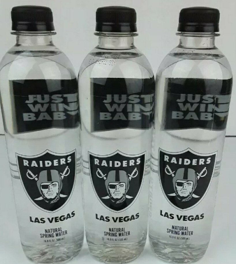 3 Pack Las Vegas LV Raiders Water Inaugural season 2020 Full Bottles ...