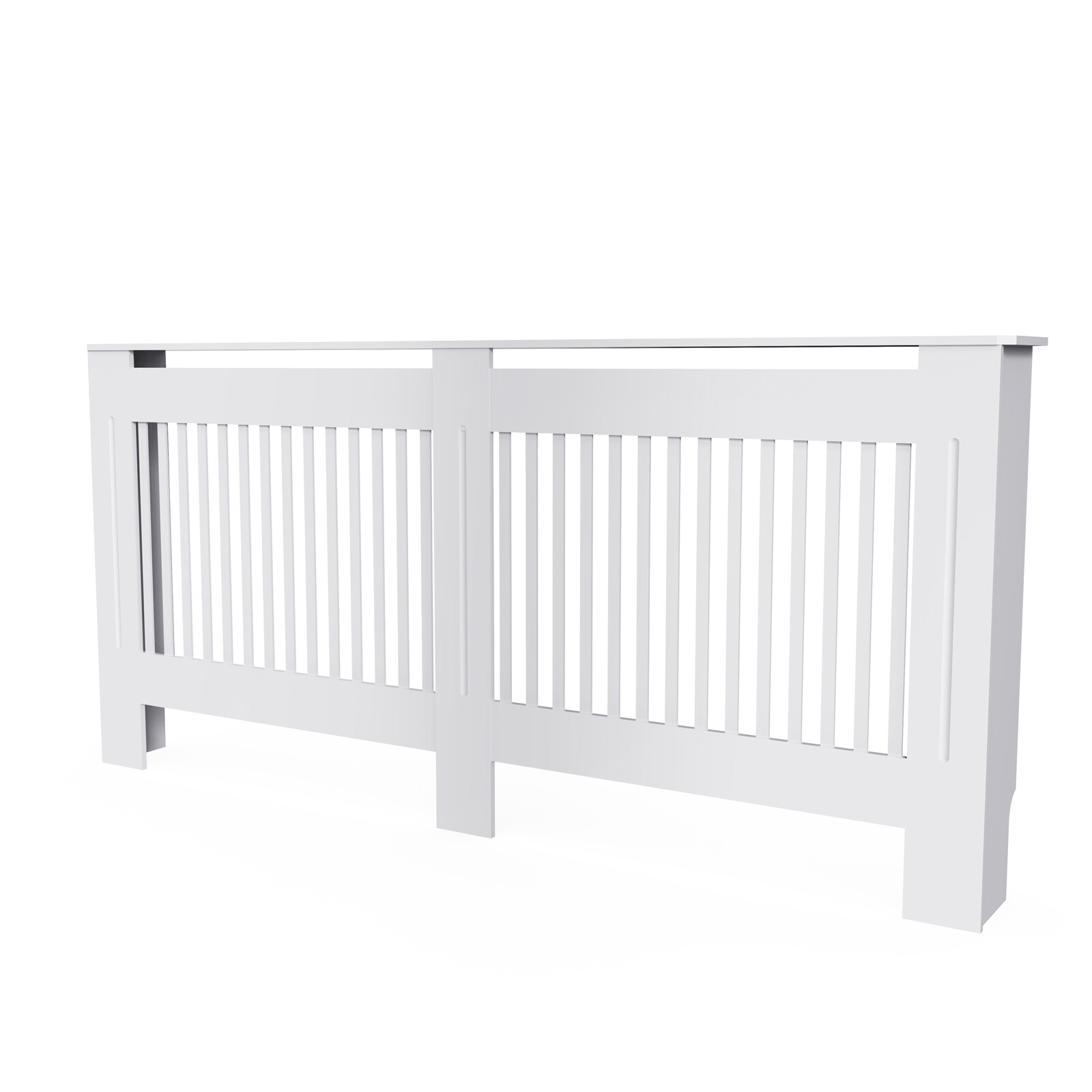 91/100cm Internal Radiator Cover MDF Modern Cabinet Slatted High ...
