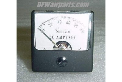 Simpson Aircraft DC Amps Indicator / Ammeter | eBay Australia