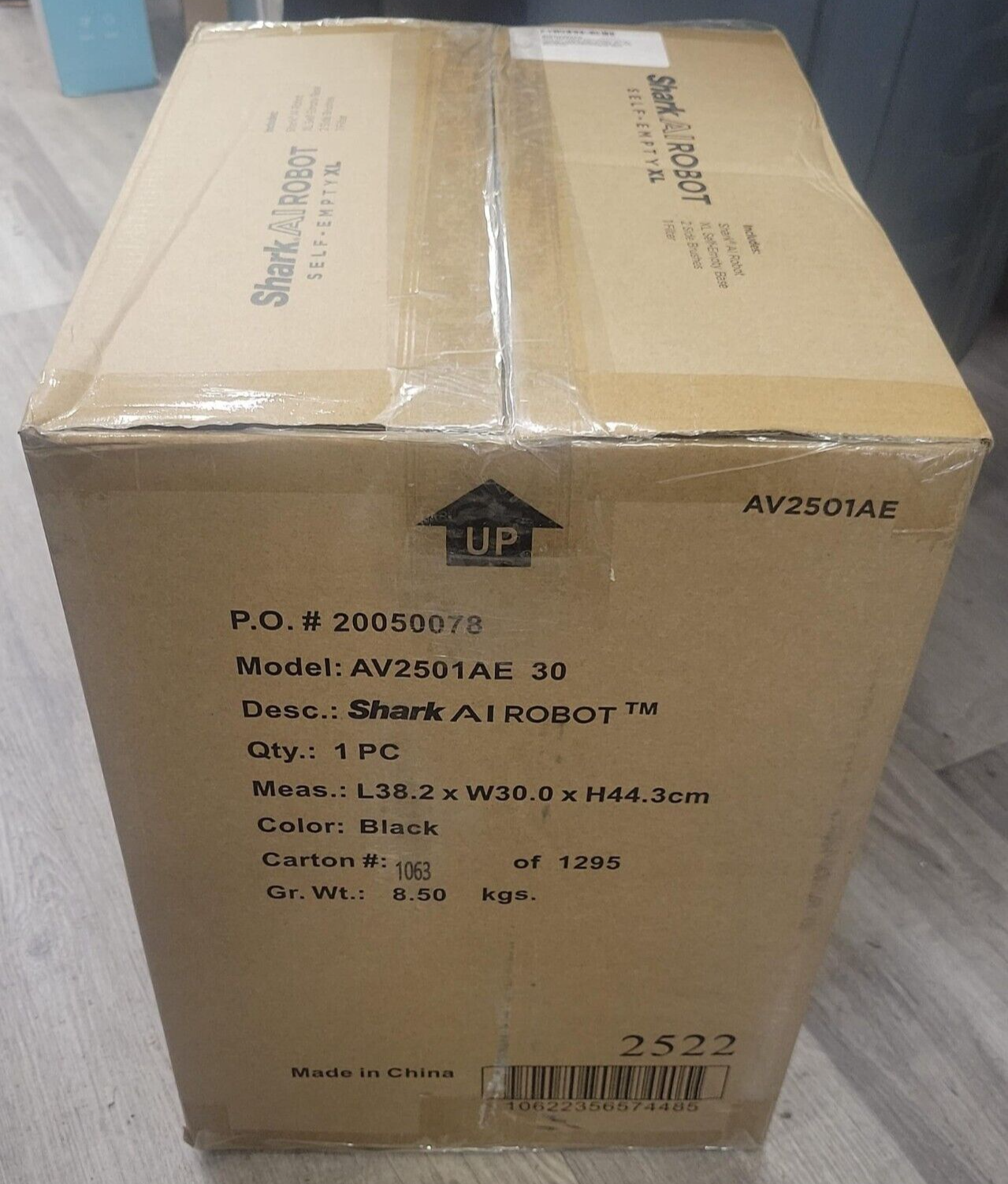 Shark AV2501AE AI Robot Vacuum with XL HEPA Self-Empty Base, Bagless ...