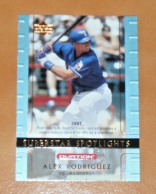 ALEX RODRIGUEZ 2002 UPPER DECK OVATION BASEBALL CARD #114 SUPERSTAR ...