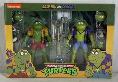 NECA Teenage Mutant Ninja Turtles Cartoon Rasputin & Genghis 7" Figures ...