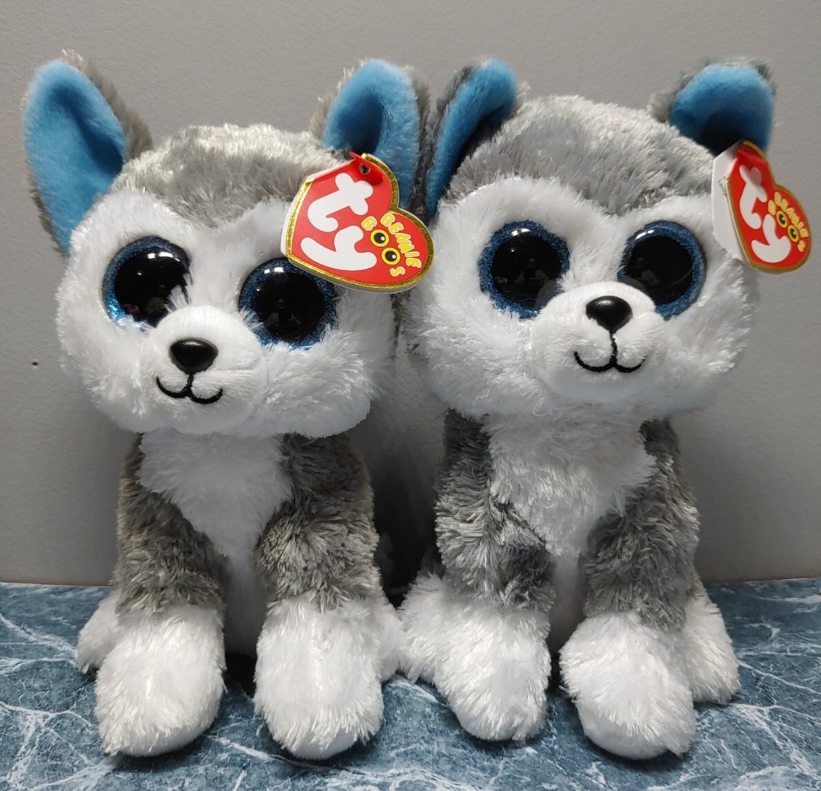 TY Beanie Boos 2021 version(smaller/light) SLUSH the Husky 6" *Glitter ...