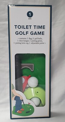 Toilet Golf Game Potty Putter Toilet Time Golf Game Mini Golf | eBay