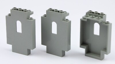 Lego 3x 4444 alt hellgrau Burg Element Panel Wand Mauer Ritter | eBay.de