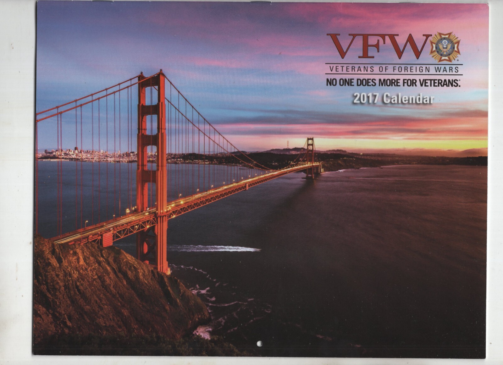 VFW Veterans of Foreign Wars 2017 Calendar | eBay