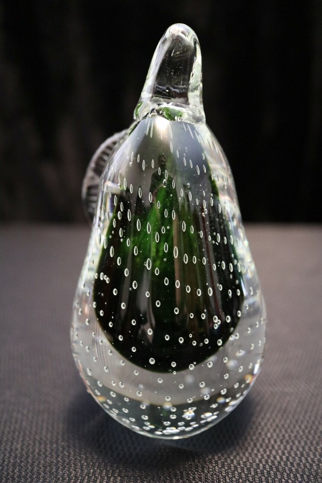 Murano - Italian Art Glass - PEAR paperweight - Colorful and Detailed ...