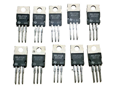 10 Stück BD243 NPN Transistor, 45V, TO-220, NOS Unbenutzt | eBay.de