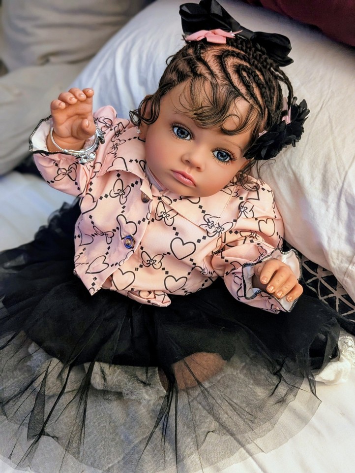 HYPER Realistic Reborn Toddler Tutti Rooted Hair Haezel Eyes 3D ...