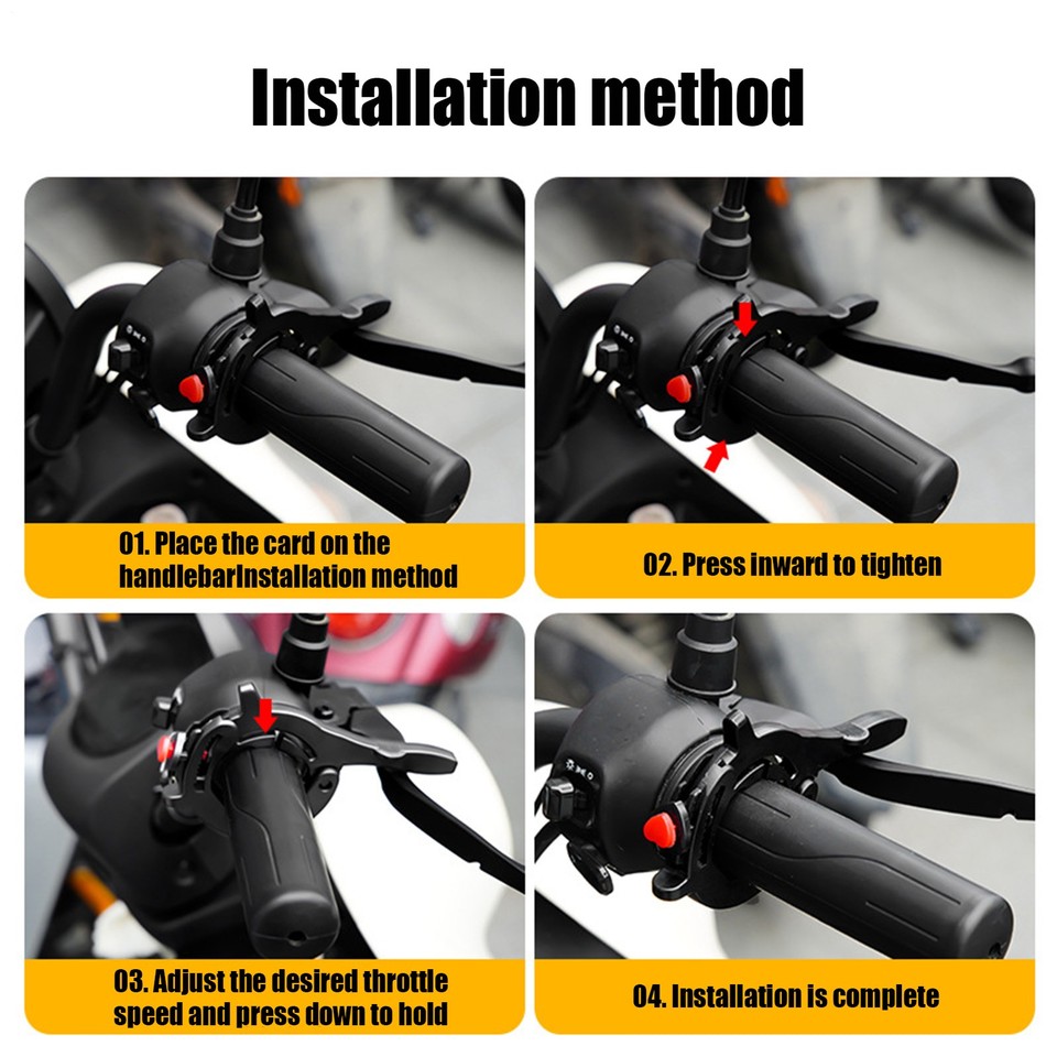 3Pcs Universal Throttle Lock Motorcycle Cruise Control Assist Wrist Aid ...