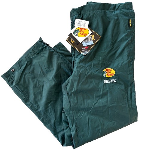 NWT Bass Pro Shops HPR Pants Fishing Rain Waterproof Forest Green Mens ...