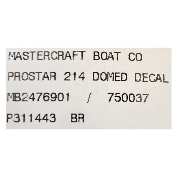 MasterCraft Boat Raised Decal 750037 | OEM ProStar 214 Silver (Pair) | eBay