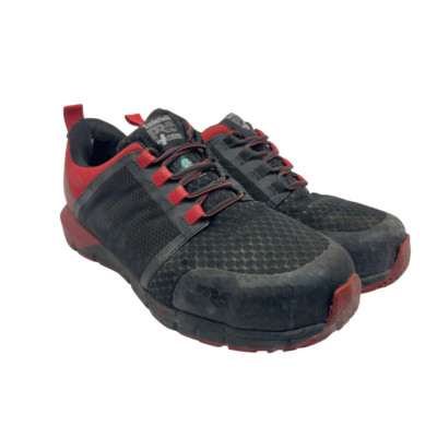 Timberland PRO Men's Radius Comp. Toe Work Shoes A29C6 Black/Red Size ...