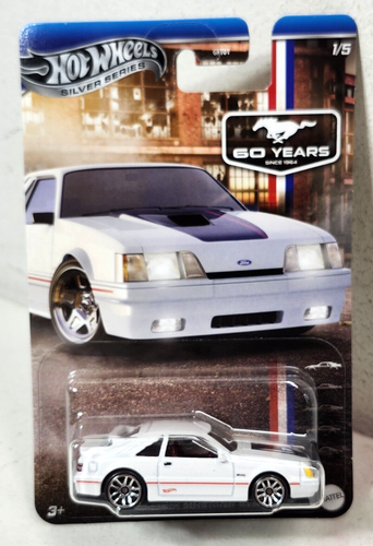 Hot Wheels Silver Series 84 Ford Mustang SVO FoxBody White Mustang 60 ...