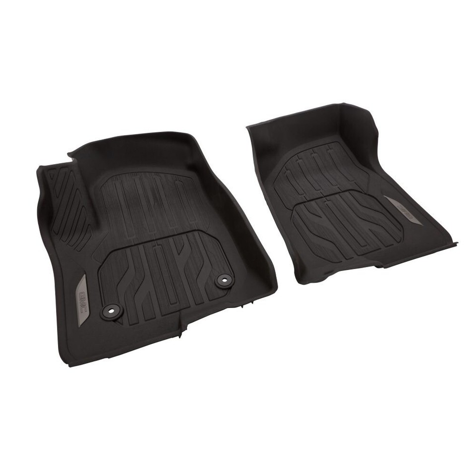 2019-2025 OEM GMC Sierra Front All Weather Floor Liners Dark Atmosphere ...