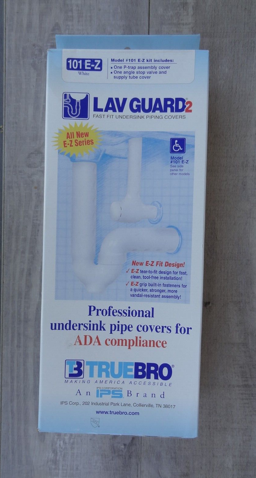 Truebro 101 E-Z Professional Undersink Pipe Covers Angle Stop Valve P ...