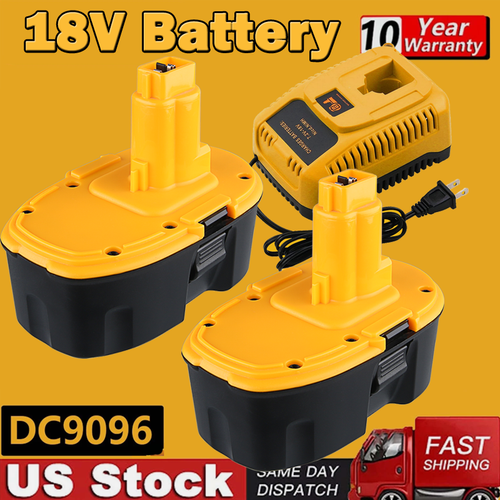 2PACK For DeWalt 18V 5.0AH 18 Volt Li-ion Battery DC9096-2 DC9098 ...