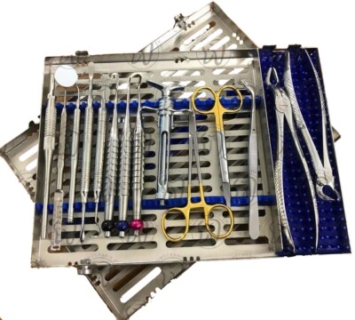 2 Sets Dental Third Molar Extraction Kit & 21 Pcs Dental Oral Surgery ...