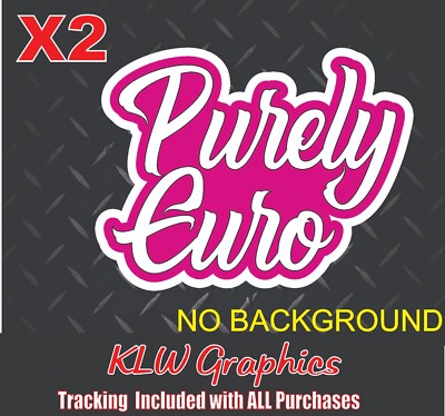 PURELY EURO Vinyl Decal Sticker JDM Car Turbo Boost Stance Lowered ...