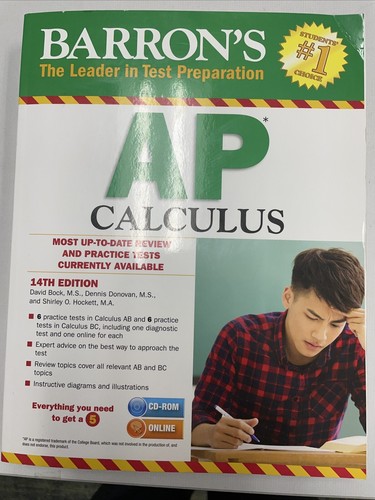 Barron's AP Calculus with CD-ROM by Dennis Donovan, David Bock and ...