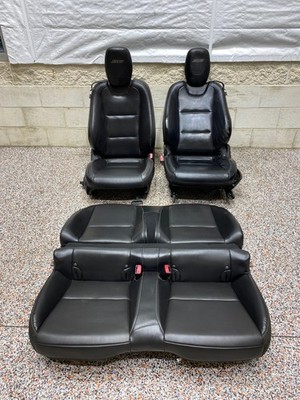 2013 CAMARO SS OEM SEAT SET FRONT REAR BLACK LEATHER CONVERTIBLE SEATS ...